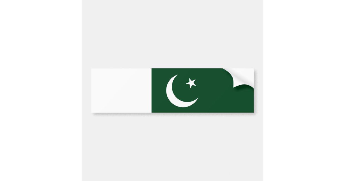 Pakistani Flag Bumper Sticker | Zazzle