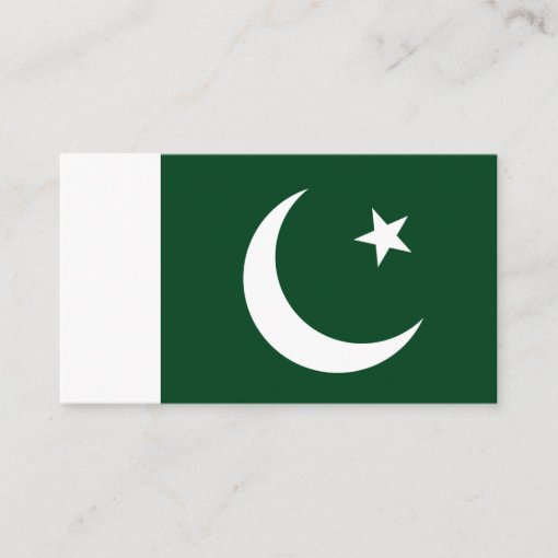 Pakistani Flag, Flag of Pakistan Business Card | Zazzle