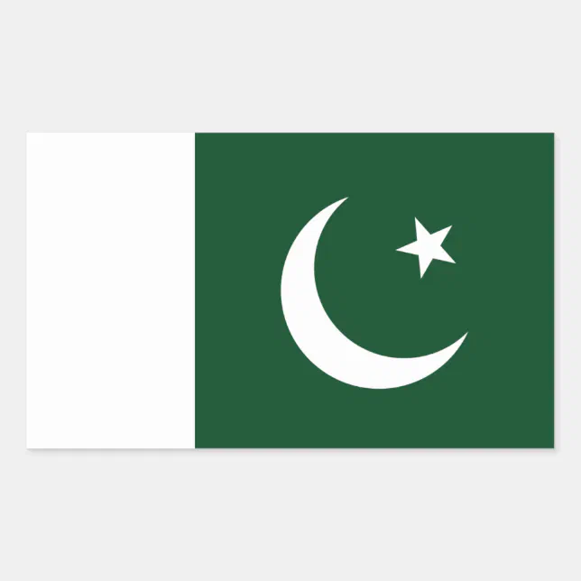 Pakistani Flag, Flag of Pakistan Rectangular Sticker | Zazzle