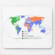 PAL NTSC SECAM TV World Map Mouse Pad | Zazzle