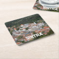 Palace of Sintra from above in Sintra, Portugal Square Paper Coaster ...