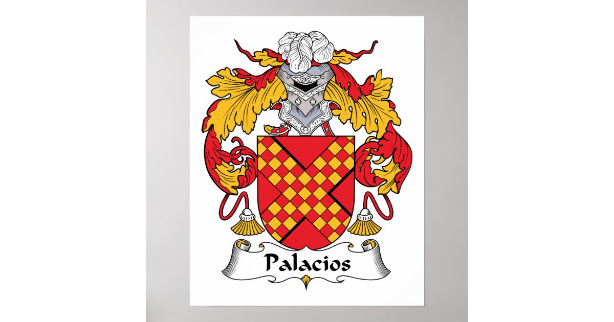 Palacios Family Crest Poster | Zazzle