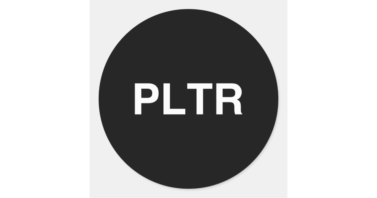 Palantir Ticker Classic Round Sticker | Zazzle