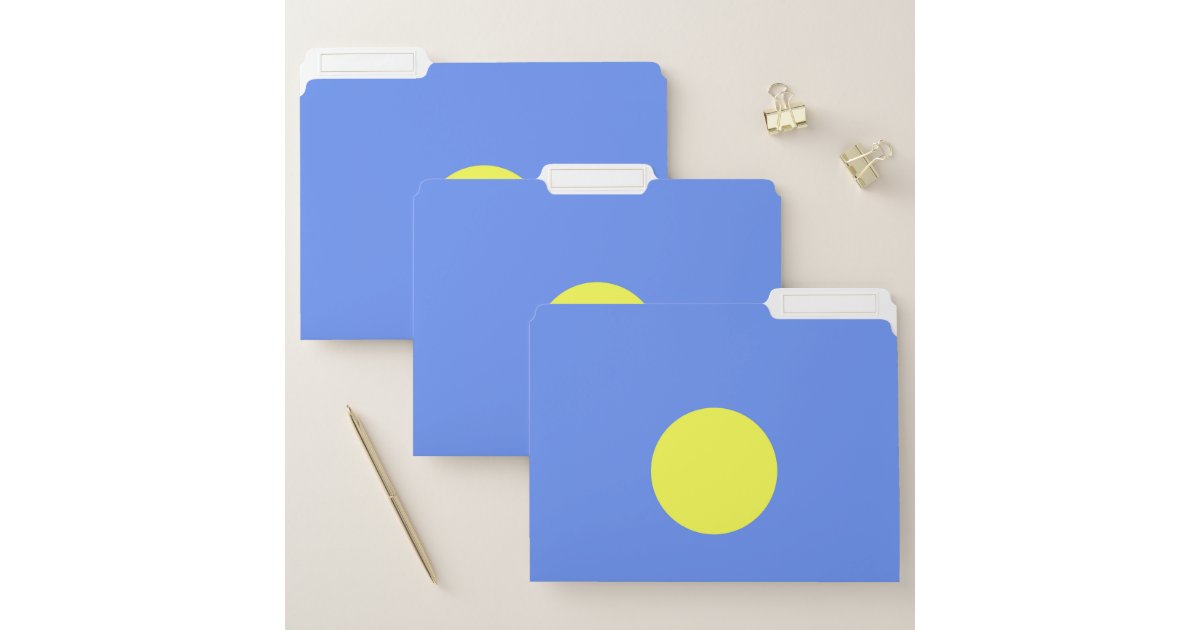 Palau flag file folder | Zazzle