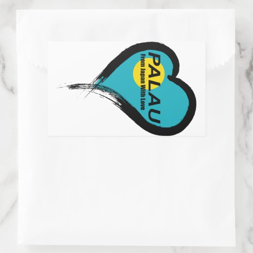 palau rectangular sticker | Zazzle
