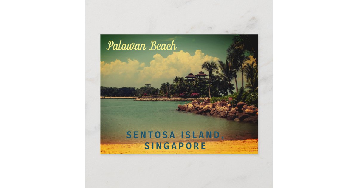 Palawan Beach, SENTOSA ISLAND SINGAPORE Postcard | Zazzle