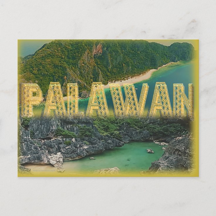 Palawan "the best island in the world" postcard | Zazzle
