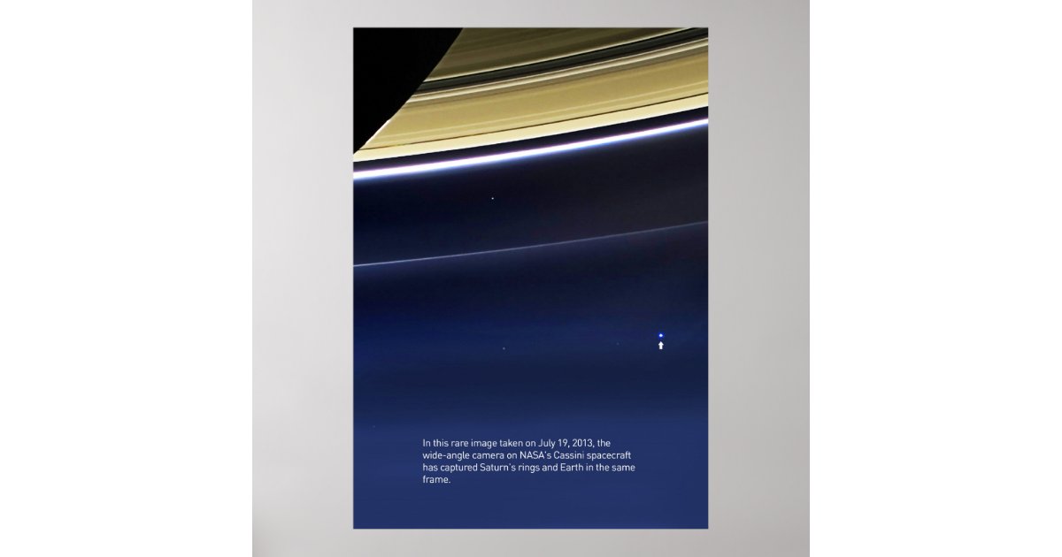 Pale Blue Dot Cassini ⛔ Hq Quality Poster Zazzle