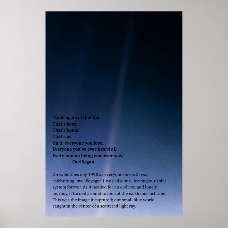 Pale Blue Dot Poster | Zazzle