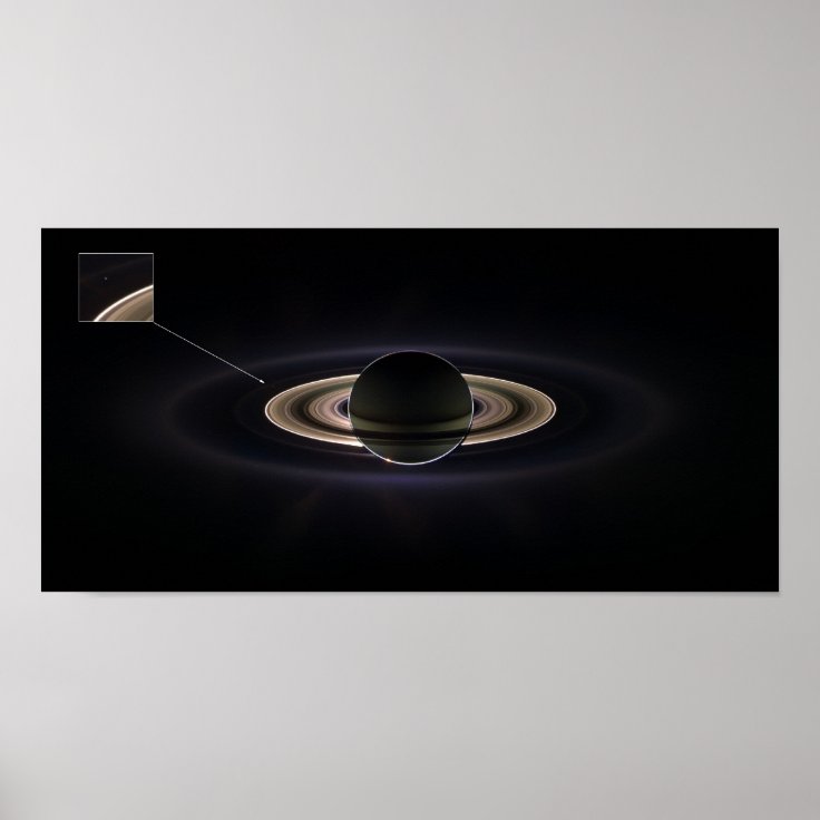 Pale Blue Dot, Saturn Poster | Zazzle