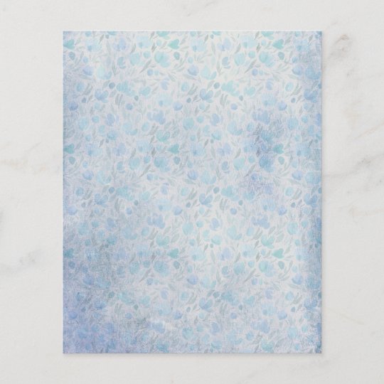 Pale Blue Floral Scrapbook Paper | Zazzle.com