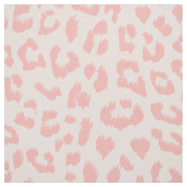 Leopard Print in Pastel Pink, Hot Pink and Fuchsia Fabric | Zazzle