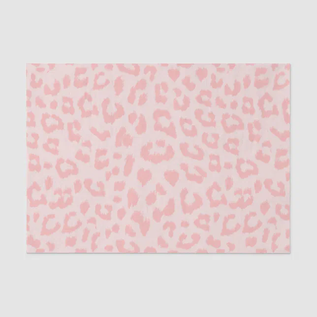 Pale Blush Pink Leopard Print Tissue Paper | Zazzle