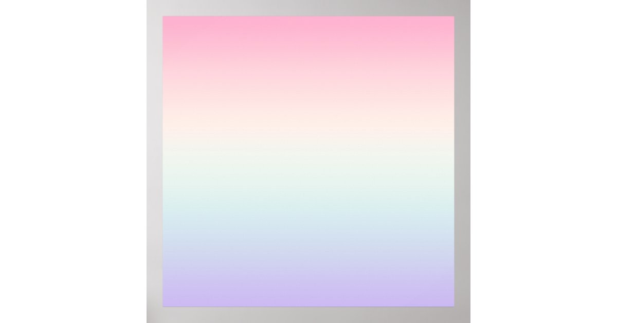 Pale colourful gradient background poster | Zazzle