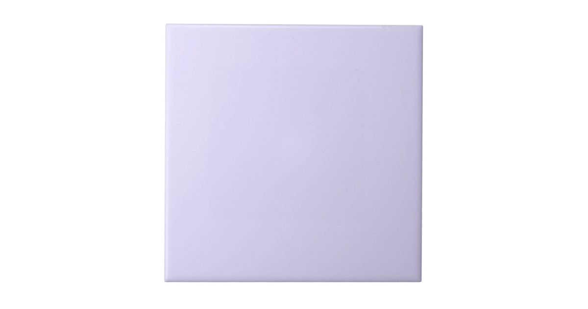 Pale Lavender Violet Ceramic Tile | Zazzle