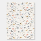 Pale Modern Simple Floral Baby Shower Welcome Sign | Zazzle