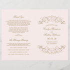 elegant flourish wedding program | Zazzle.com