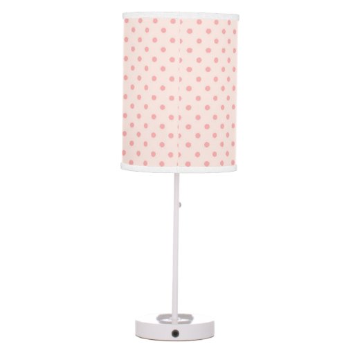 Pale Pink - Blush Pink Polka Dot Lamp Shade | Zazzle