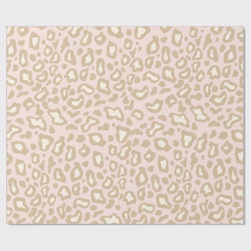 Pale Soft Pink Leopard Wrapping Paper | Zazzle