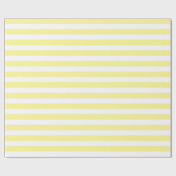 Pale Yellow and White Stripes Wrapping Paper | Zazzle