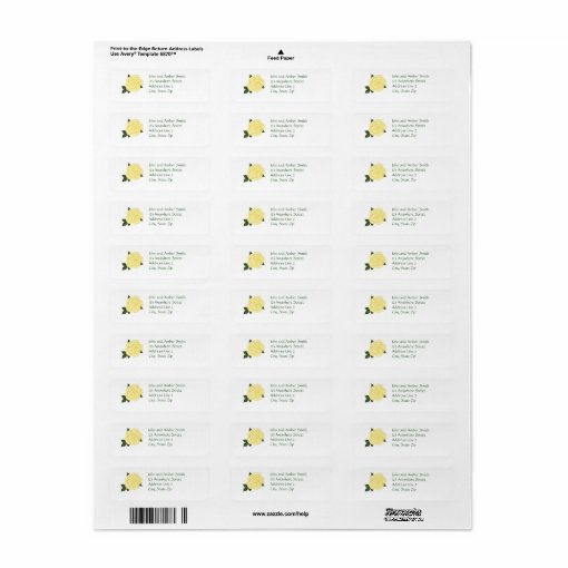 Pale Yellow Rose Return Address Labels | Zazzle