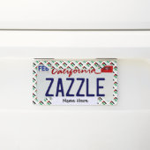 Palestine and Palestinian Flag Tiled with Your Nam License Plate Frame ...