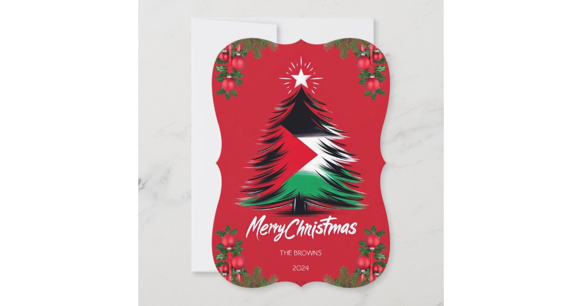 PALESTINE christmas greeting card | Zazzle