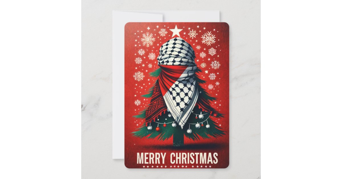 PALESTINE christmas greeting card | Zazzle
