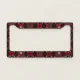 Palestine Embroidery Tatreez Pattern12 crm-red License Plate Frame | Zazzle