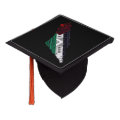 Palestine Embroidery tatreez Pattern flag map free Graduation Cap ...