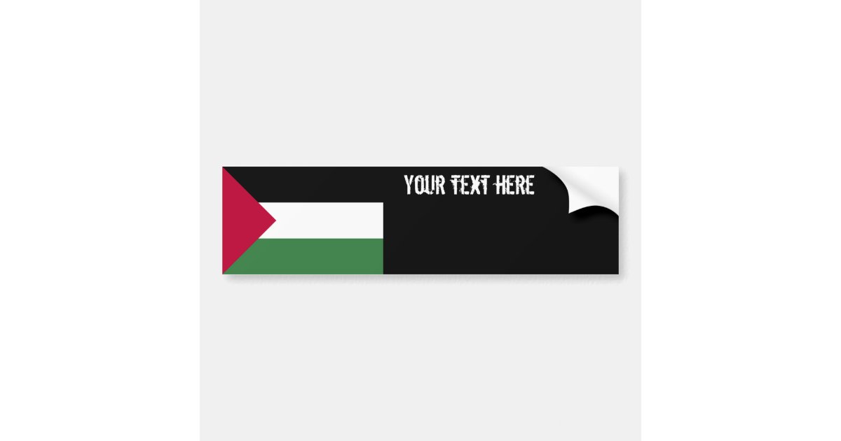 Palestine Flag Bumper Sticker | Zazzle