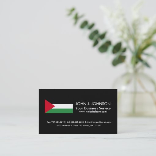 Palestine Flag Business Card | Zazzle