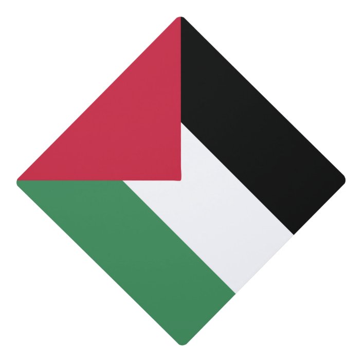 Palestine Flag Emblem Graduation Cap Topper | Zazzle.com