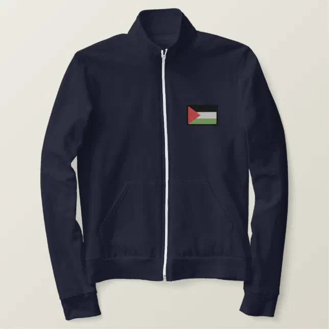 Palestine Flag Embroidered Jacket | Zazzle
