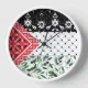 Palestine Flag Falastini Artwork Kuffiyeh Olives Clock | Zazzle