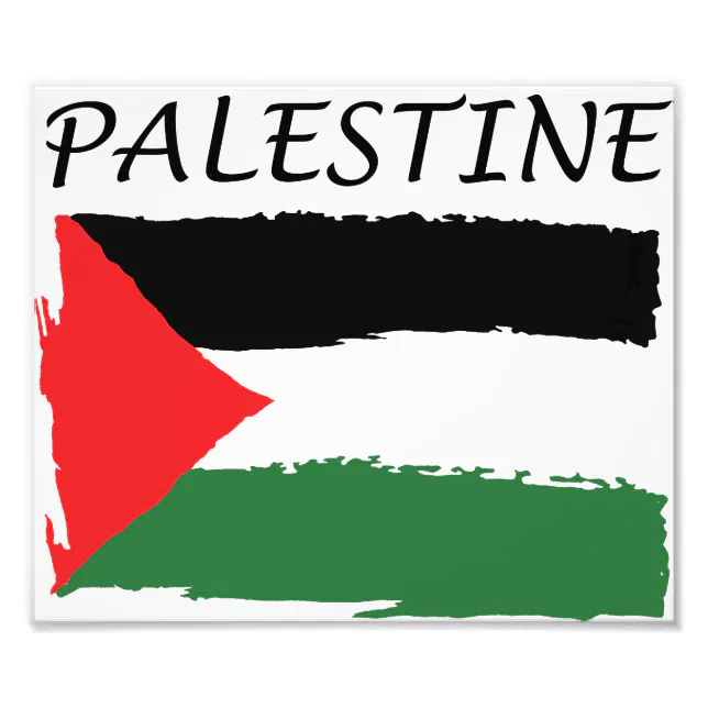 Palestine flag Paper Photo Print | Zazzle