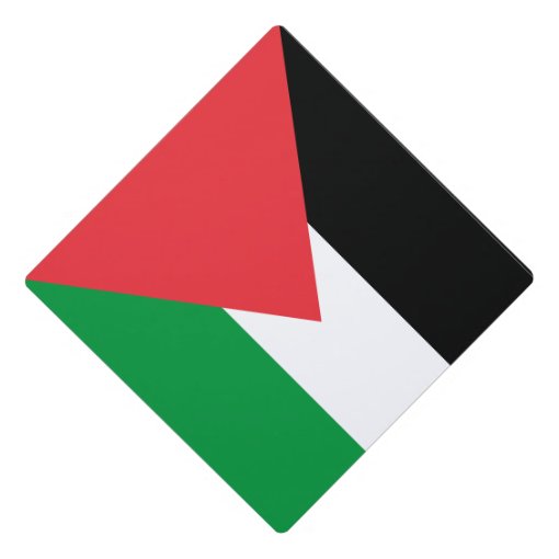 Palestine flag patriotic graduation cap topper | Zazzle