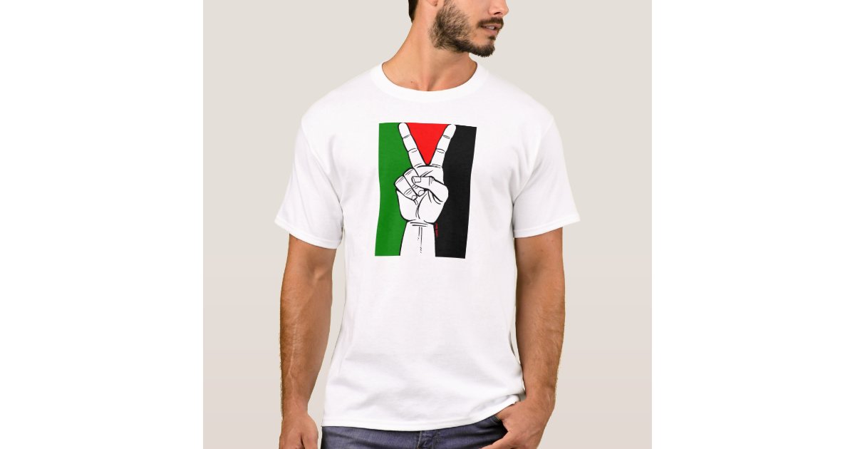 PALESTINE FLAG PEACE SIGN T-Shirt | Zazzle