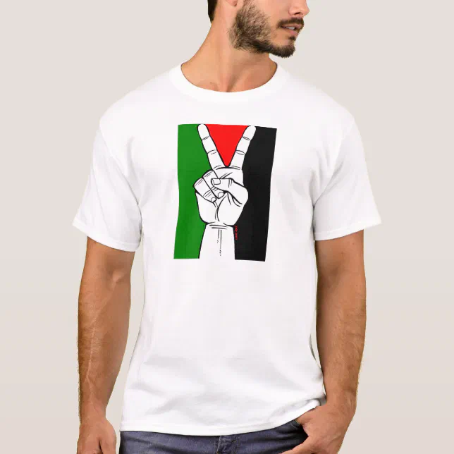 PALESTINE FLAG PEACE SIGN T-Shirt | Zazzle