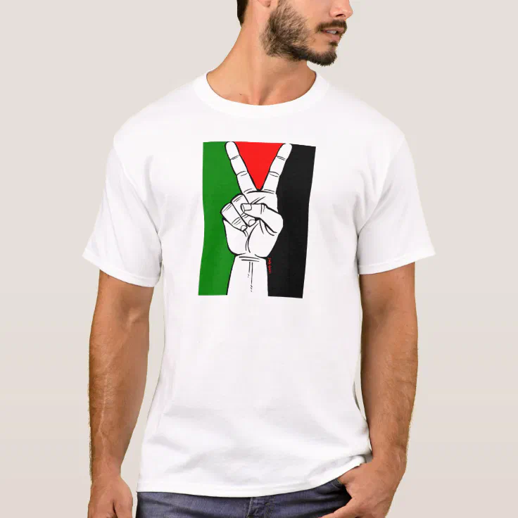 PALESTINE FLAG PEACE SIGN T-Shirt | Zazzle