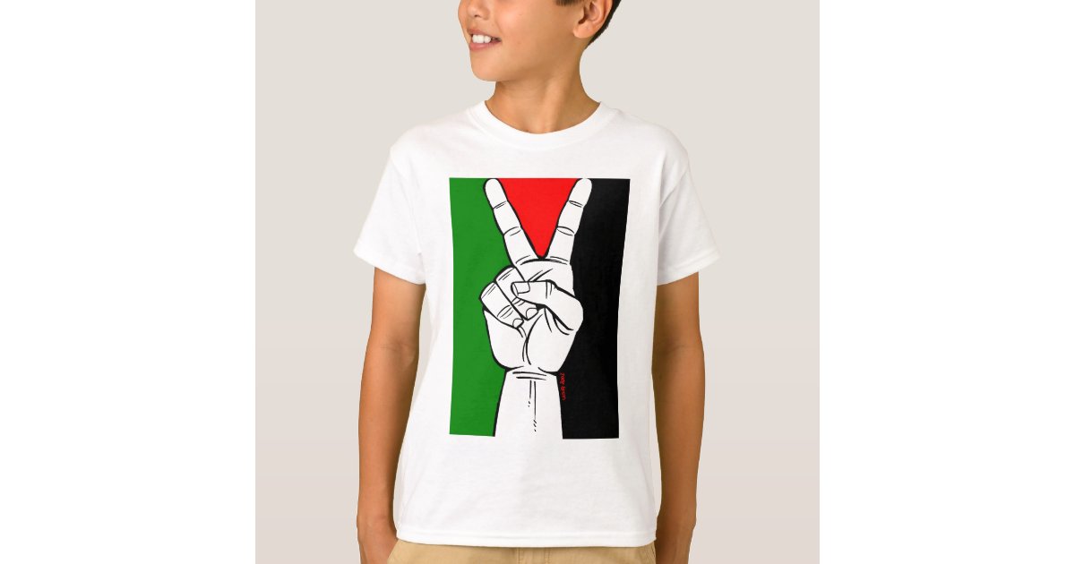 PALESTINE FLAG PEACE SIGN T-Shirt | Zazzle