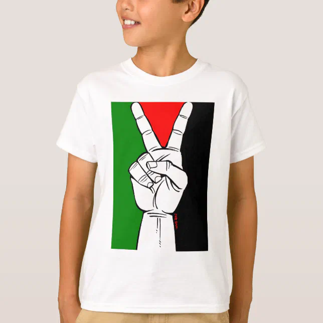 PALESTINE FLAG PEACE SIGN T-Shirt | Zazzle