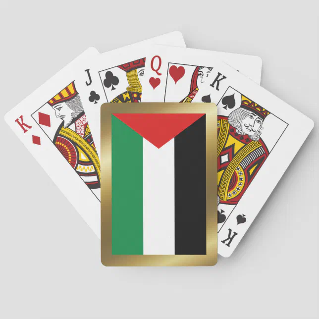 Palestine Flag Playing Cards | Zazzle