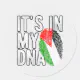 Palestine It's in My DNA Classic Round Sticker | Zazzle