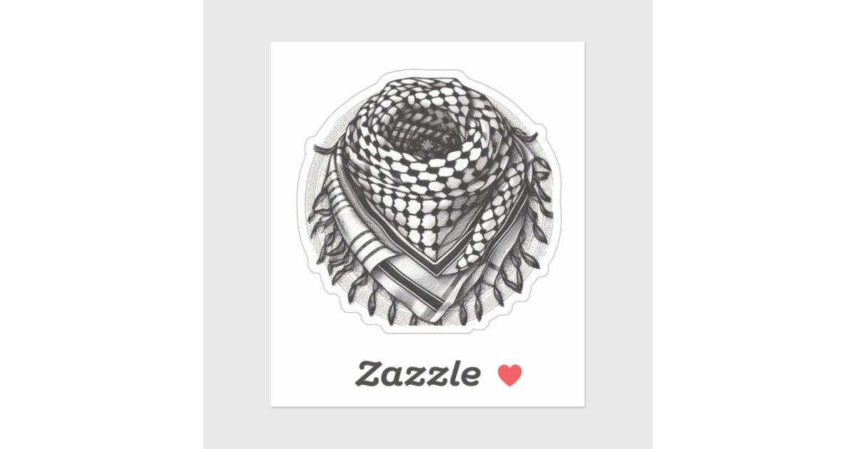 PALESTINE keffiyeh Sticker | Zazzle