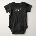 Palestine Map Keffiyeh filistin Baby Bodysuit | Zazzle