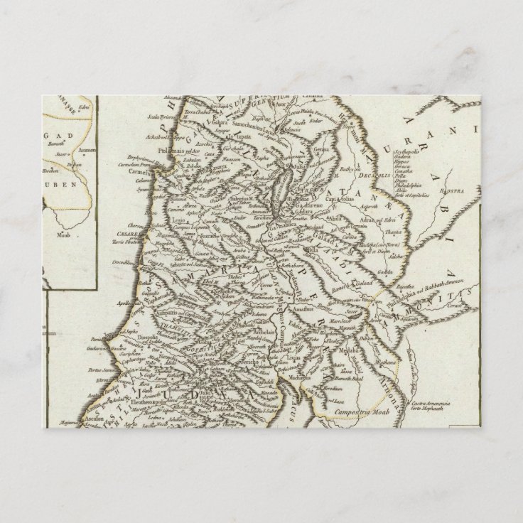 Palestine Map Postcard | Zazzle