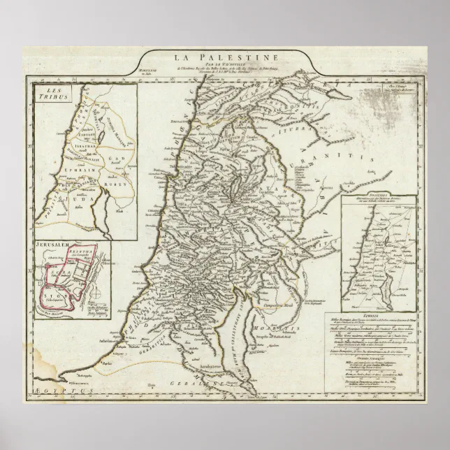 Palestine Map Poster | Zazzle