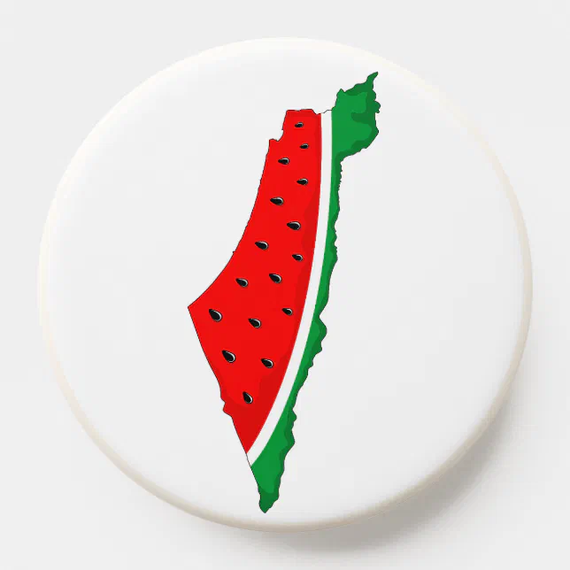 Palestine Map Watermelon Symbol of freedom PopSocket | Zazzle