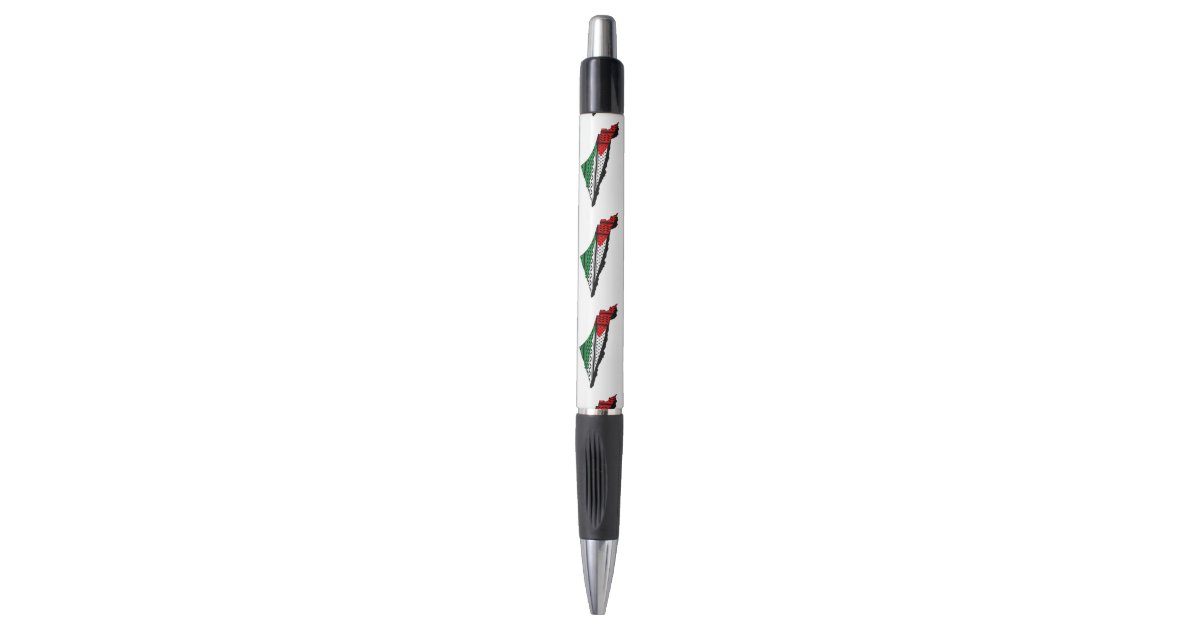 Palestine Map whith Flag and Keffiyeg Pattern Pen | Zazzle